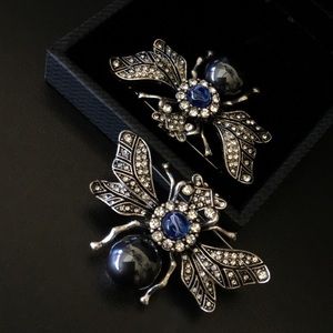 Vintage | Jewelry | Vintage Style Crystal Adorned Solid Queen Bee ...
